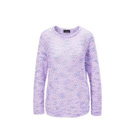GOLDNER Damen Strickpullover "Effektvoller locker gestrickter B&auml;ndchengarnpullover", wei&szlig;, Gr. 48, Obermaterial: 53% Polyacryl PAN. 40% Polyester