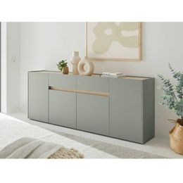 Pharao24.de Esszimmersideboard Gro&szlig;e Kommode 4 t&uuml;rig - 220 cm breit