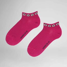 Hudson Damen Sneakersocken "Sneaker Cute", Gr. 39, lila, Obermaterial: 76% Baumwolle CO. 22% Polyamid PA. 2% Elasthan EL., Socken