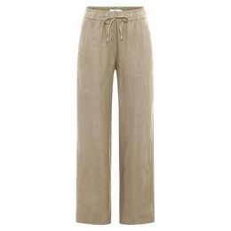 Peter Hahn Brax - Wide Fit-Hose Modell Farina, beige, Gr. 48 / XL - Leinen