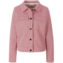 Peter Hahn - Jersey-Jacke, rot, Gr. 44 / L - Baumwolle