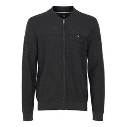 FQ1924 Herren Strickjacke "Strickjacke FQSabato", grau, Gr. L, Obermaterial: 50% Baumwolle CO. 50% Polyacryl PAN., Strickjacken