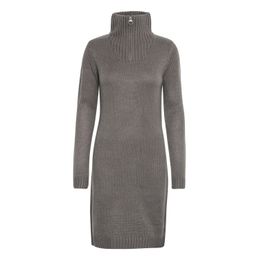oxmo Damen Midikleid "Midikleid OXCarryola", grau, Gr. XL, Obermaterial: 100% Polyacryl PAN., Kleider
