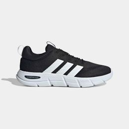 Herren Walkingschuh "CLOUDFOAM FLEX ELASTIC LACE", adidas Sportswear, Gr. 40, schwarz-wei&szlig;, Textil, Schuhe