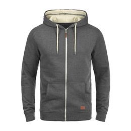 Blend Herren Kapuzensweatjacke "Kapuzensweatjacke BHHulker", grau, Gr. S, Obermaterial: 60% Baumwolle CO. 40% Polyester PES., Sweatjacken