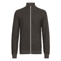 Blend Herren Strickjacke "Strickjacke BHMGOMAZ", grau, Basic, Gr. S, unifarben, Feinstrick, Obermaterial: 100% Baumwolle CO., Strickjacken