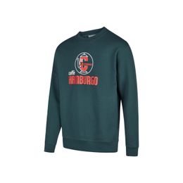 Cleptomanicx Herren Sweatshirtgr&uuml;n, Gr. S, bedruckt, 100% Polyester, Sweatshirts, mit gro&szlig;em Frontprint