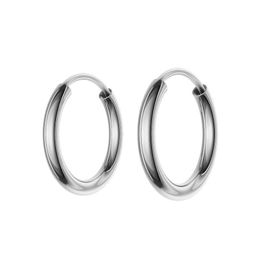 Firetti Damen Paar Creolen "Schmuck Geschenk Silber 925 2,0 mm breit", 15, Silber 925 (Sterlingsilber), silber, Silber 925 (Sterlingsilber),