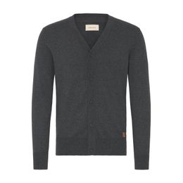 Blend Herren Strickjacke "Strickjacke BHFinex", grau, Gr. XXXL, Obermaterial: 70% Baumwolle CO recyc.. 30% Polyester Pol. recyc.., Strickjacken