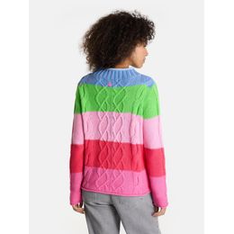 LIEBLINGSST&Uuml;CK LIEBLINGSST&Uuml;CK Damen Strickpullover "BalcaL"blush, Gr. 40, Zopfmuster, gemustert, gestreift, mehrfarbig, Strick, Obermaterial: 60% Baumwolle, 40%