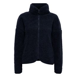 oxmo Damen Sweatjacke "Pl&uuml;schjacke OXTonje", blau, Gr. L, Obermaterial: 100% Polyester PES., Jacken