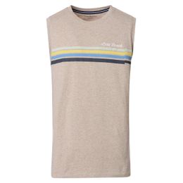 Casamoda Herren Tanktop "Casamoda Tanktop Print", beige, Gr. XL, 100% Baumwolle, Tops