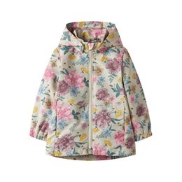 name it M&auml;dchen Outdoorjacke "NMFMAXI JACKET LI AOP NOOS", bunt, Gr. 92, bedruckt, Web, Obermaterial: 100% Polyester, Jacken