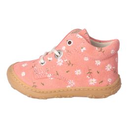 Baby Lauflernschuh "DOTS, WMS: mittel", Pepino BY RICOSTA, Gr. 25, rosa, Leder, gebl&uuml;mt, Schuhe, Schn&uuml;rschuh m. Weiten-Me&szlig;system, Leder,