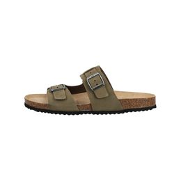 Geox Herren Pantolette "Geox Pantoletten Nubukleder", Gr. 43, braun, Nubukleder, Schuhe