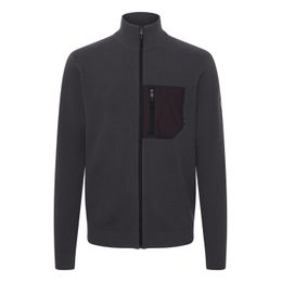 INDICODE Herren Strickjacke "Strickjacke IDMedan", grau, Gr. XL, Obermaterial: 75% Baumwolle CO. 25% Polyamid PA., Strickjacken