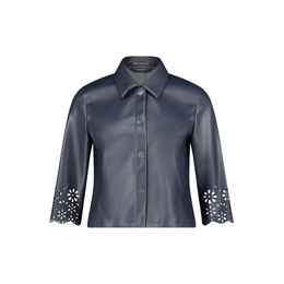 Betty Barclay Damen Jackenblazer "Damen mit Rei&szlig;verschluss", blau, Gr. 46, Obermaterial: 100% Polyurethan, 100% Polyester, Blazer