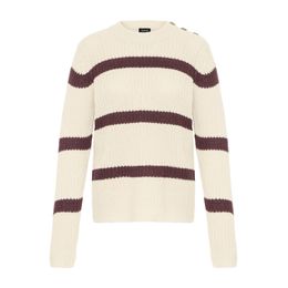 oxmo Damen Strickfleece-Pullover "Strickpullover OXKanna", braun, Gr. S, Obermaterial: 60% Baumwolle CO. 40% Polyacryl PAN., Pullover