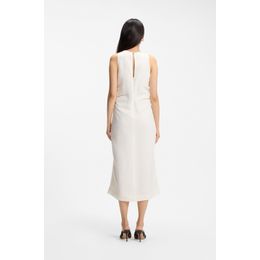 BOSS Orange Damen Sommerkleid "Delinna Premium Damenmode"open wei&szlig; 118, Gr. 38, unifarben, Web, Obermaterial: 53% Leinen, 47% Viskose, Kleider, aus