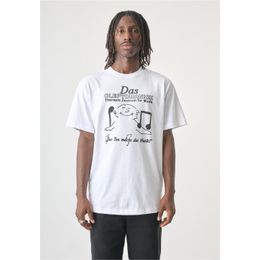 Cleptomanicx Herren T-Shirt, wei&szlig;, Gr. M, bedruckt, 100% Baumwolle, Shirts, mit coolem Frontprint
