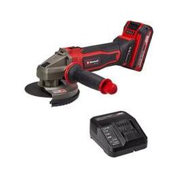 Einhell Power X-Change Akku-Winkelschleifer TE-AG 18/125-2 Li Kit, 18Volt rot/schwarz, Li-Ion-Akku 4,0Ah