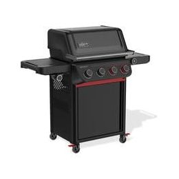 Weber Gasgrill Spirit EPX-435R Stealth schwarz/rot, 13,78 kW, mit Sear Zone und Seitenbrenner, Modell 2026