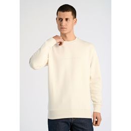LINDBERGH Herren Sweatshirt "Sweatshirt Relaxed Fit", wei&szlig;, Gr. XL, unifarben, Obermaterial: 70% Baumwolle, 30% Polyester, Sweatshirts