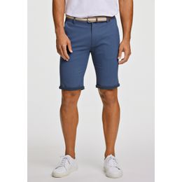 LINDBERGH Herren Chinoshorts "Chino-Shorts Slim Fit", blau, Gr. XXL, Obermaterial: 98% Baumwolle, 2% Elasthan, Hosen