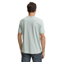 Tom Tailor Herren T-Shirt, gr&uuml;n, Gr. L, bedruckt, Single Jersey, Obermaterial: 100% Baumwolle, Shirts, mit gro&szlig;em Logofrontprint