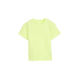T-Shirt Tom Tailor, Jungen, Gr. 140, gelb (gr&uuml;nish neon gelb), Single Jersey, Obermaterial: 50% Baumwolle, 50% Polyester, unifarben, oversize, Rundhals, Shirts T-Shirt, oversize, for Boys