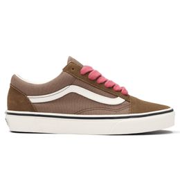 Sneaker Vans "Old Skool", Damen, Gr. 36, braun, pink, Leder, Textil, Schuhe Sneaker