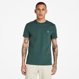 T-Shirt Timberland "DUNSTAN RIVER Short Sleeve Tee", Herren, Gr. L, gr&uuml;n (gr&uuml;n gables), Single Jersey, Obermaterial: 100% Baumwolle, Rundhals, Shirts T-Shirt
