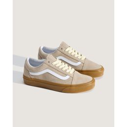 Sneaker Vans "Old Skool", Damen, Gr. 46, aluminum, Leder, Schuhe Sneaker