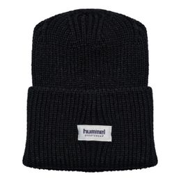 Beanie Hummel, Kinder, schwarz, Obermaterial: 100% Polyacryl, M&uuml;tzen Beanie, f&uuml;r Kinder und Jugendliche, aus Polyacryl, sportlicher Stil