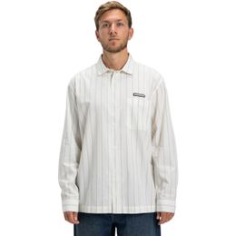 Langarmhemd DC Shoes "Long Lines", Herren, Gr. XL, US-Gr&ouml;&szlig;en, wei&szlig;, Obermaterial: 100% Walkfrottier;, Hemden Langarmhemd