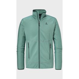Sch&ouml;ffel Fleecejacke SCH&Ouml;FFEL "Fleece Jk Style Cascata MNS", Herren, Gr. 54, 6405, gr&uuml;n, Oberstoff: 94% Polyester, 6% Elasthan, regular fit, hoch geschlossener Ausschnitt, Jacken Fleecejacke