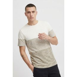 T-Shirt Blend "BHKEITH BLOCK S/S TEE", Herren, Gr. L, butternut, Single Jersey, Obermaterial: 100% Baumwolle, regular fit normal, Rundhals, Shirts T-Shirt