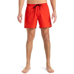 Boardshorts Quiksilver "Everyday Solid Volley 15", Herren, Gr. L, rot (high risk rot), Obermaterial: 100% Microfaser;, Hosen Boardshorts