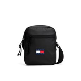 Umh&auml;ngetasche Tommy Jeans "TJM DAILY TECH REPORTER", Herren, Gr. B/H/T: 16,5cm x 20cm x 6cm, schwarz, Textil, Taschen Umh&auml;ngetasche, Men Schultertasche, Crossbody-Bag mit zwei F&auml;chern