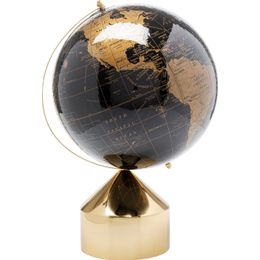 Dekoobjekt KARE DESIGN "Deko Objekt Globe Top Gold 47cm", gold (goldfarben), B:30cm H:47cm T:30cm, Dekofiguren, Dekoobjekt