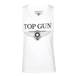 Yogatop Top Gun "Tank Top Engine TG20191002", Damen, Gr. XS, wei&szlig;, Obermaterial: 100% Baumwolle CO., Tops Yogatop
