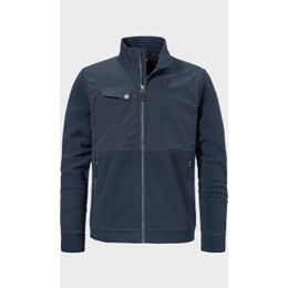 Sch&ouml;ffel Fleecejacke SCH&Ouml;FFEL "Fleece Jk Style Maghera MEN", Herren, Gr. 48, 8820, blau, Oberstoff: 100% Polyester; Oberstoff Besatz: 100% Polyester, regular fit, hoch geschlossener Ausschnitt, Jacken Fleecejacke