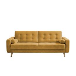 Schlafsofa mit Bettkasten Fjord gelb Ma&szlig;e (cm): B: 226 H: 88 T: 90.0 Sofas > Sofas nach Material > Stoffsofas &raquo; Sofa DE