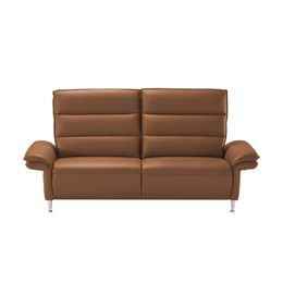 Wohnwert Einzelsofa Leder Marlena braun Ma&szlig;e (cm): B: 208 H: 107 T: 97.0 Sofas > Sofas nach Material > Ledersofas &raquo; Sofa DE