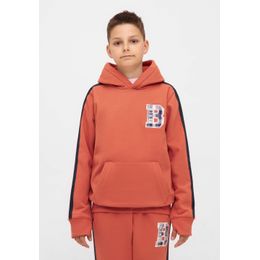 Kapuzensweatshirt Bench. "ESPINOSA", Jungen, Gr. 152, orange (rust), Sweatware, Obermaterial: 60% Baumwolle, 40% Polyester, unifarben, Sweatshirts Kapuzensweatshirt