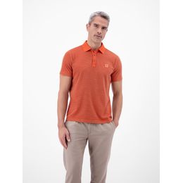 Poloshirt Lerros "Poloshirt mit Fineliner-Optik, 100 % Baumwolle", Herren, Gr. XL, vivid rot, 100% Baumwolle, ohne Ausschnitt, Shirts Poloshirt