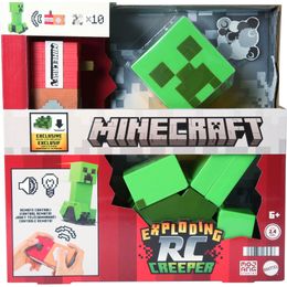 Actionfigur Mattel "MINECRAFT explodierender, ferngesteuerter Creeper", bunt, Spielfiguren, Kinder, Kunststoff, Actionfigur, mit Licht und Sound