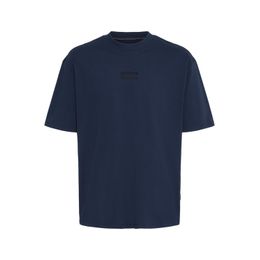 T-Shirt Blend "T-Shirt BHJAMIL", Herren, Gr. S, blau (marineblaus), Obermaterial: 100% Baumwolle CO., Shirts T-Shirt