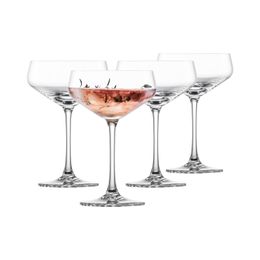 Champagnerglas ZWIESEL GLAS "ECHO Cocktailschalen ECHO 277 ml 4er Set transparent", bunt (transparent), 4 tlg., Glas, Trinkgef&auml;&szlig;e, Champagnerglas