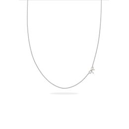 Choker Elli "Halskette Choker Schleife Zirkonia Wei&szlig; 925 Sterling Silber" Gr. 36, silber, Halsketten, Damen, Silber 925 (Sterlingsilber), Choker